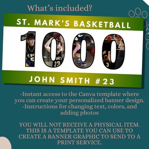 1000 Points Banner Template - Drag & Drop Banner Canva Template / 1000 ...