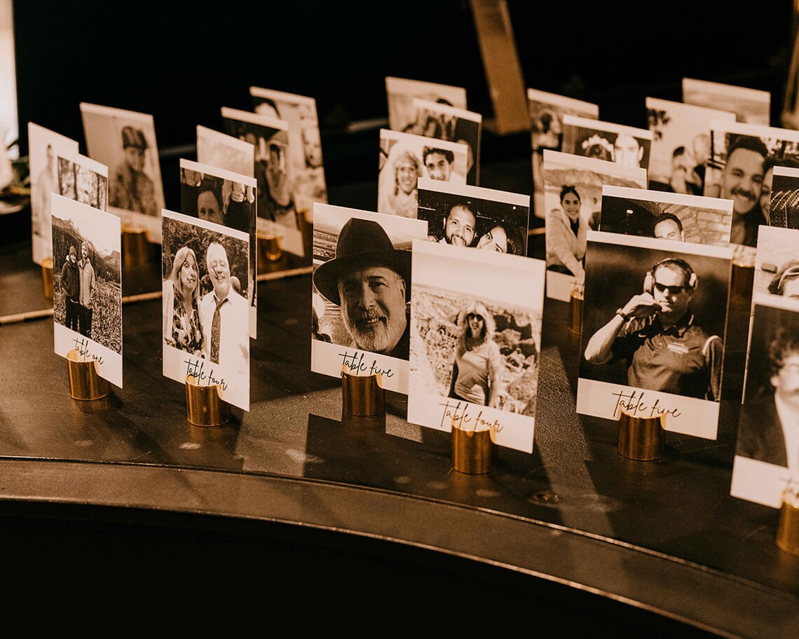 Canva Template - Photo Seating Chart for Wedding / Drag N' Drop / Two ...