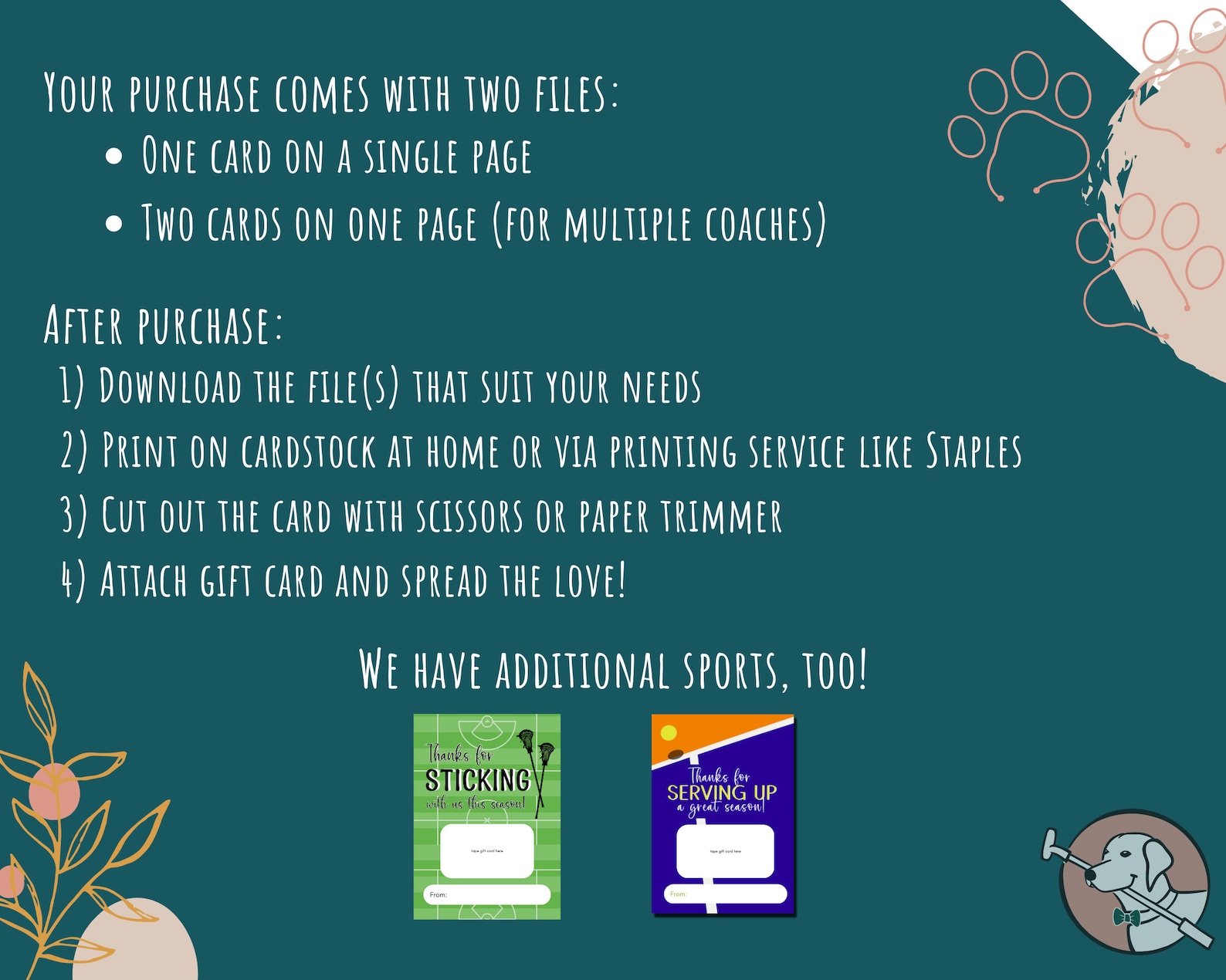 Basketball Coach Thank You Gift Card Holder / Basketball Coach ...