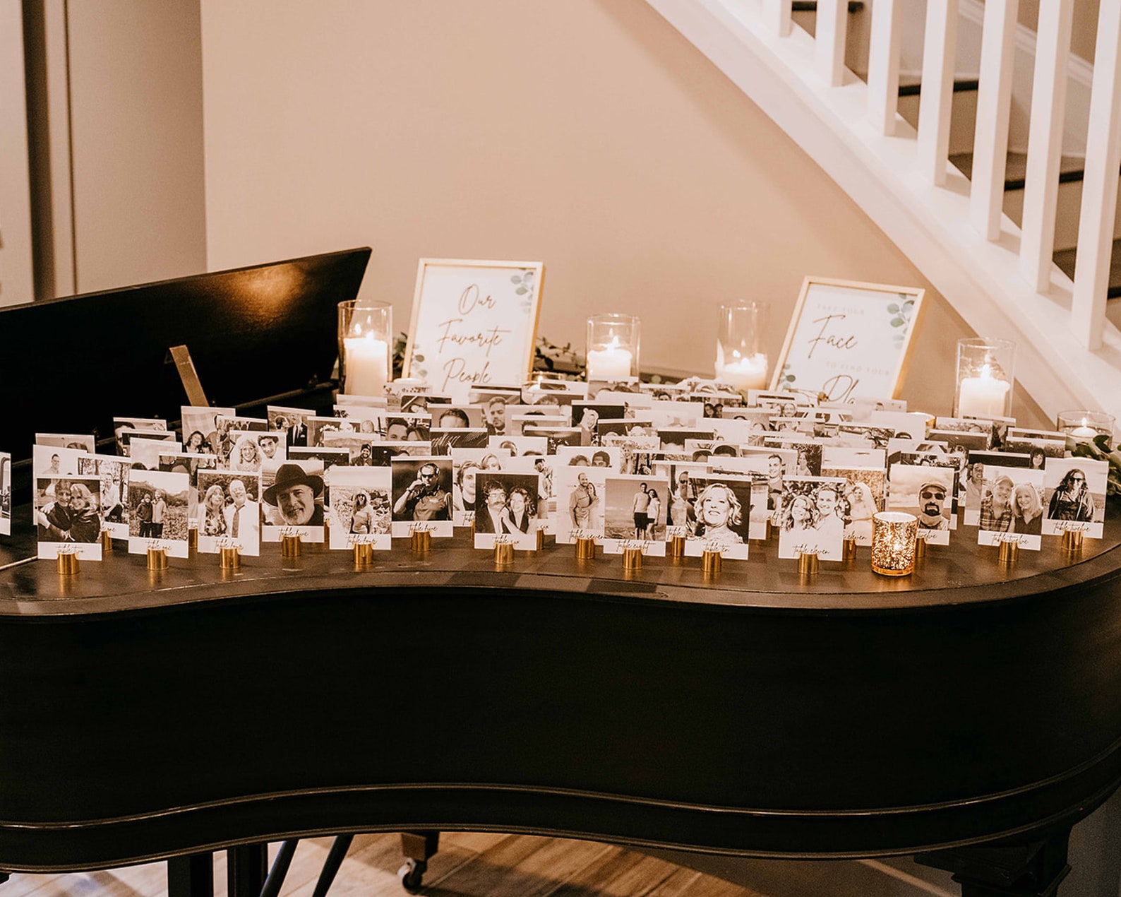 Canva Template - Photo Seating Chart for Wedding / Drag N' Drop / Two ...