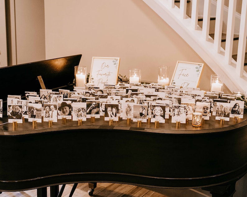 Canva Template - Photo Seating Chart for Wedding / Drag N' Drop / Two ...