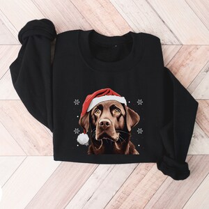 Chocolate Labrador Christmas Sweatshirt, Labrador Holiday Sweater ...