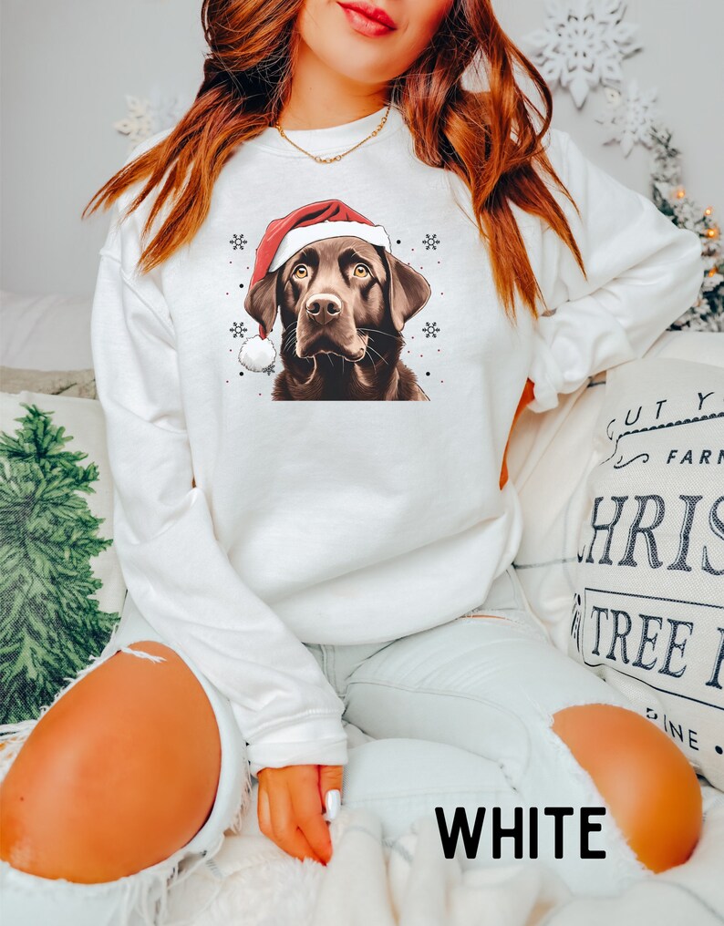 Chocolate Labrador Christmas Sweatshirt, Labrador Holiday Sweater ...