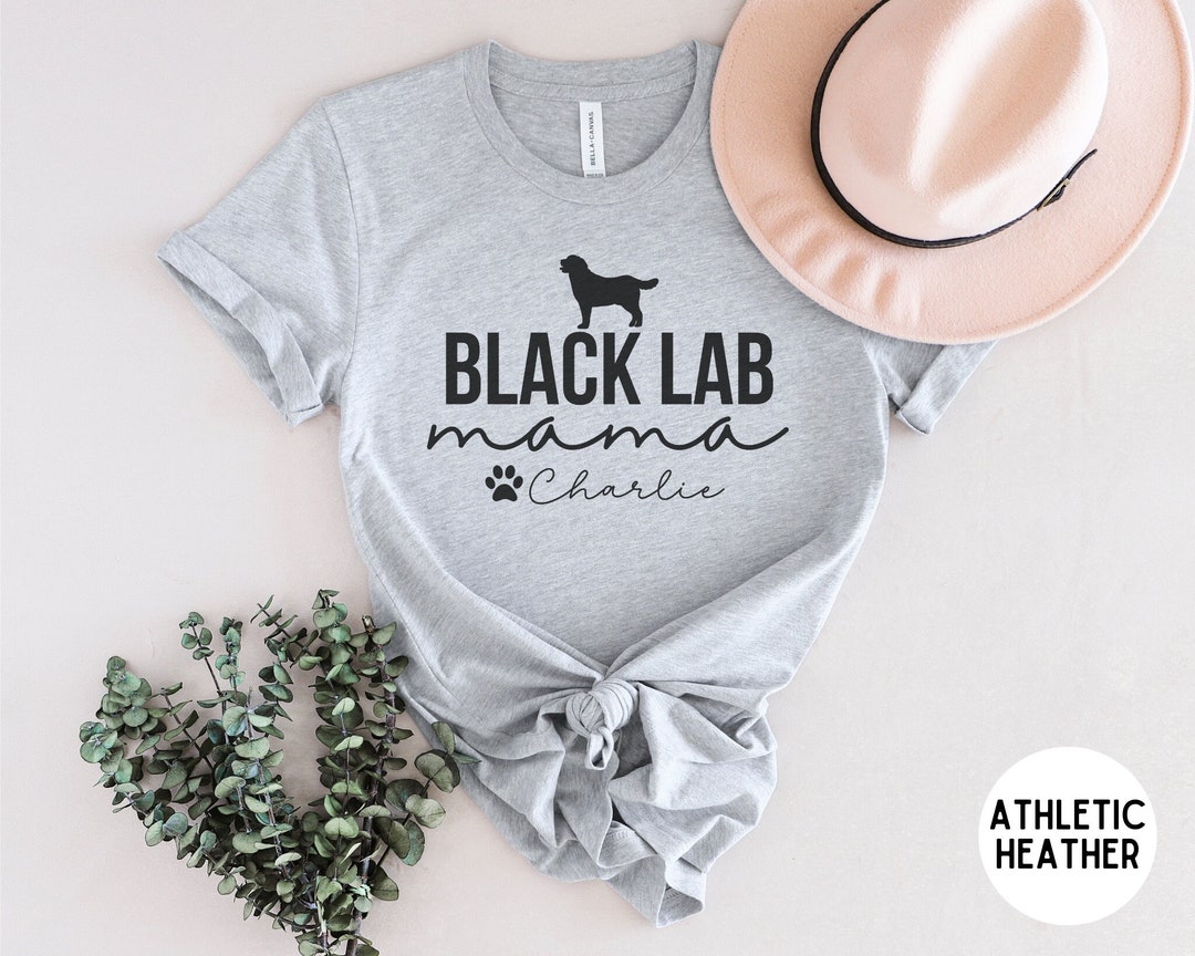 Black Labrador Shirt, Personalized Black Labrador Shirt, Black Lab Mama ...