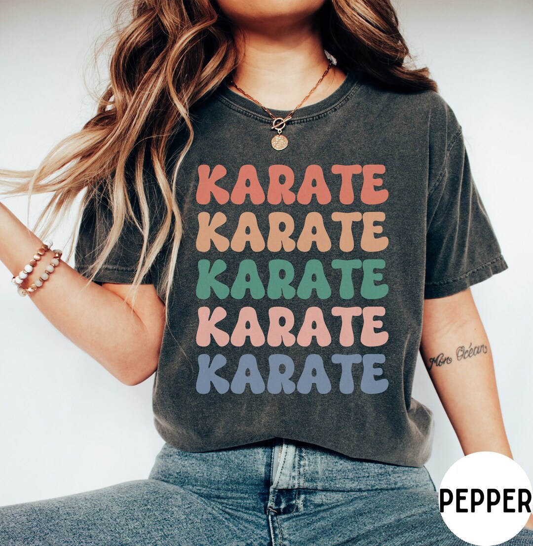 Karate Shirt, Retro Karate Shirt, Cute Karate Tee for Women, Martial ...