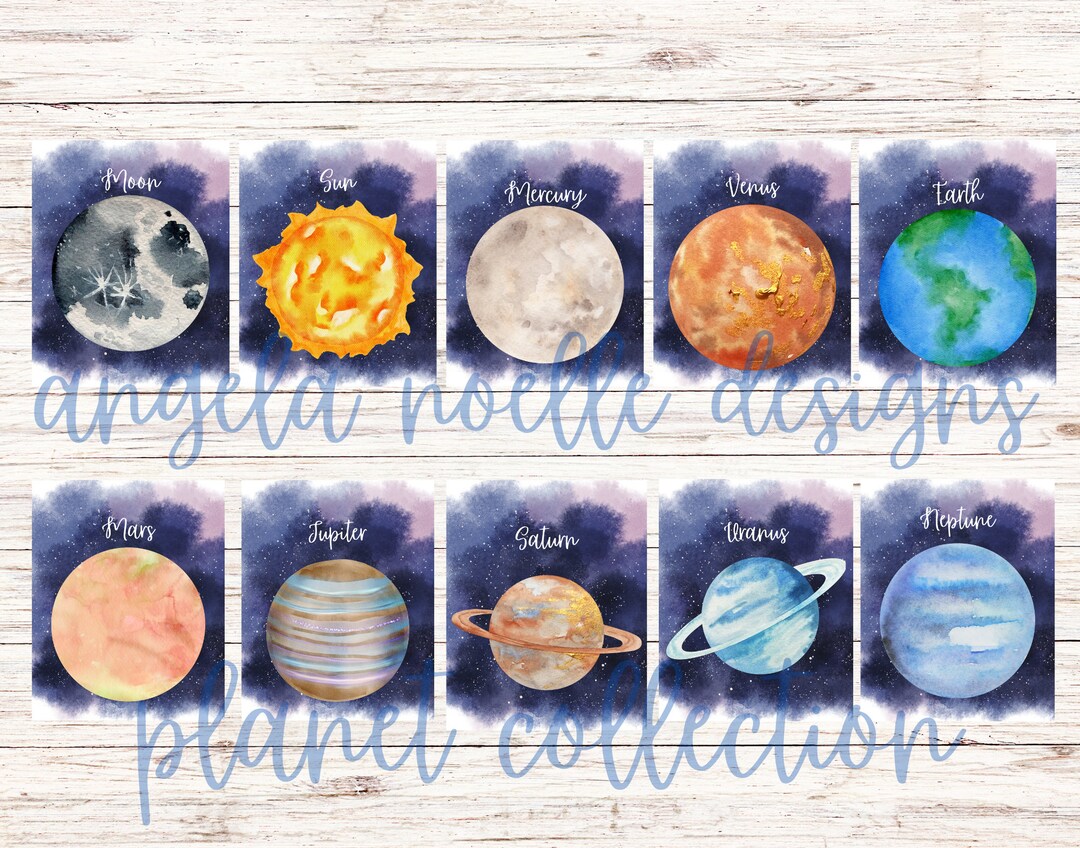Solar System Wall Art/ Classroom Theme/ Space Birthday Party Decor ...