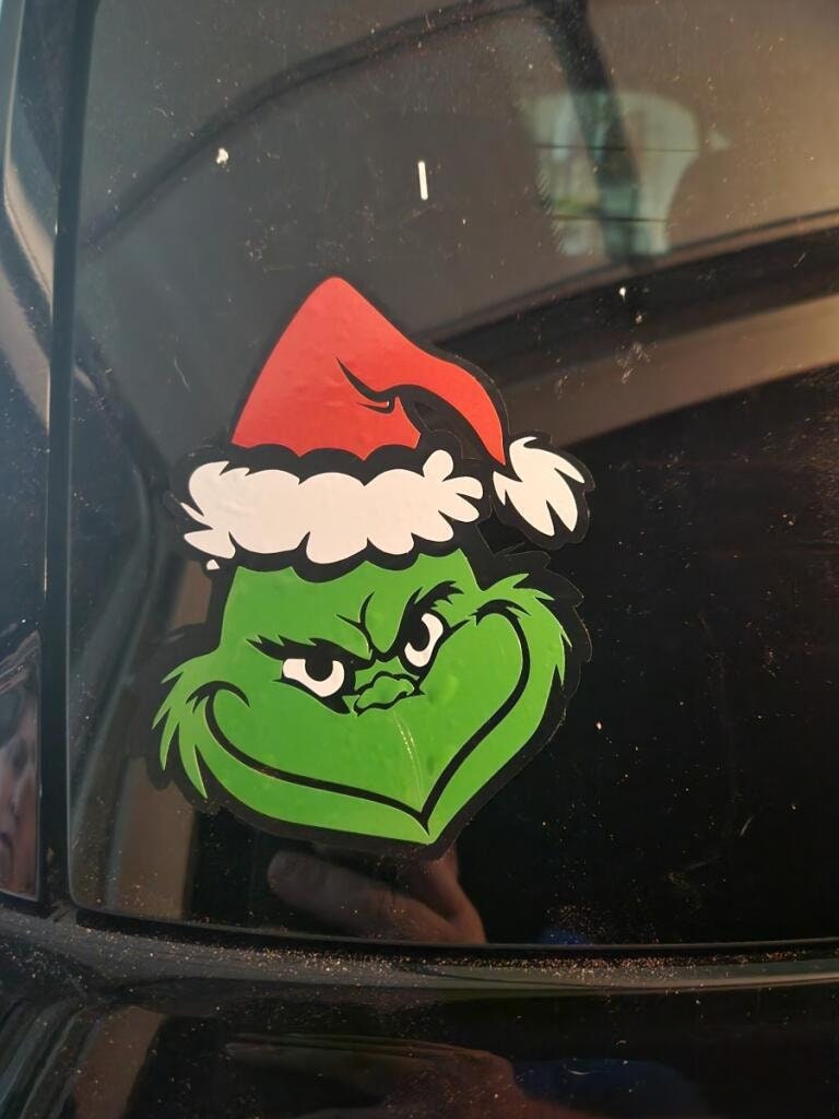 Dr. Seuss Grinch Car Decal - Etsy
