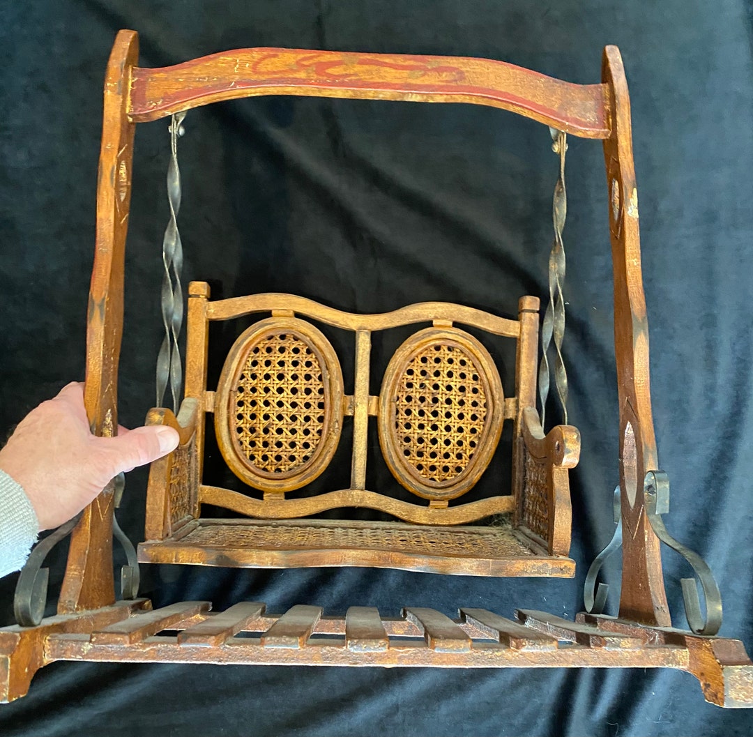 Vintage French Doll Bench Swing - Etsy