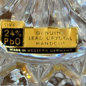 Vintage Rare High Quality German Cut Crystal Jewelry/trinket Box - Etsy
