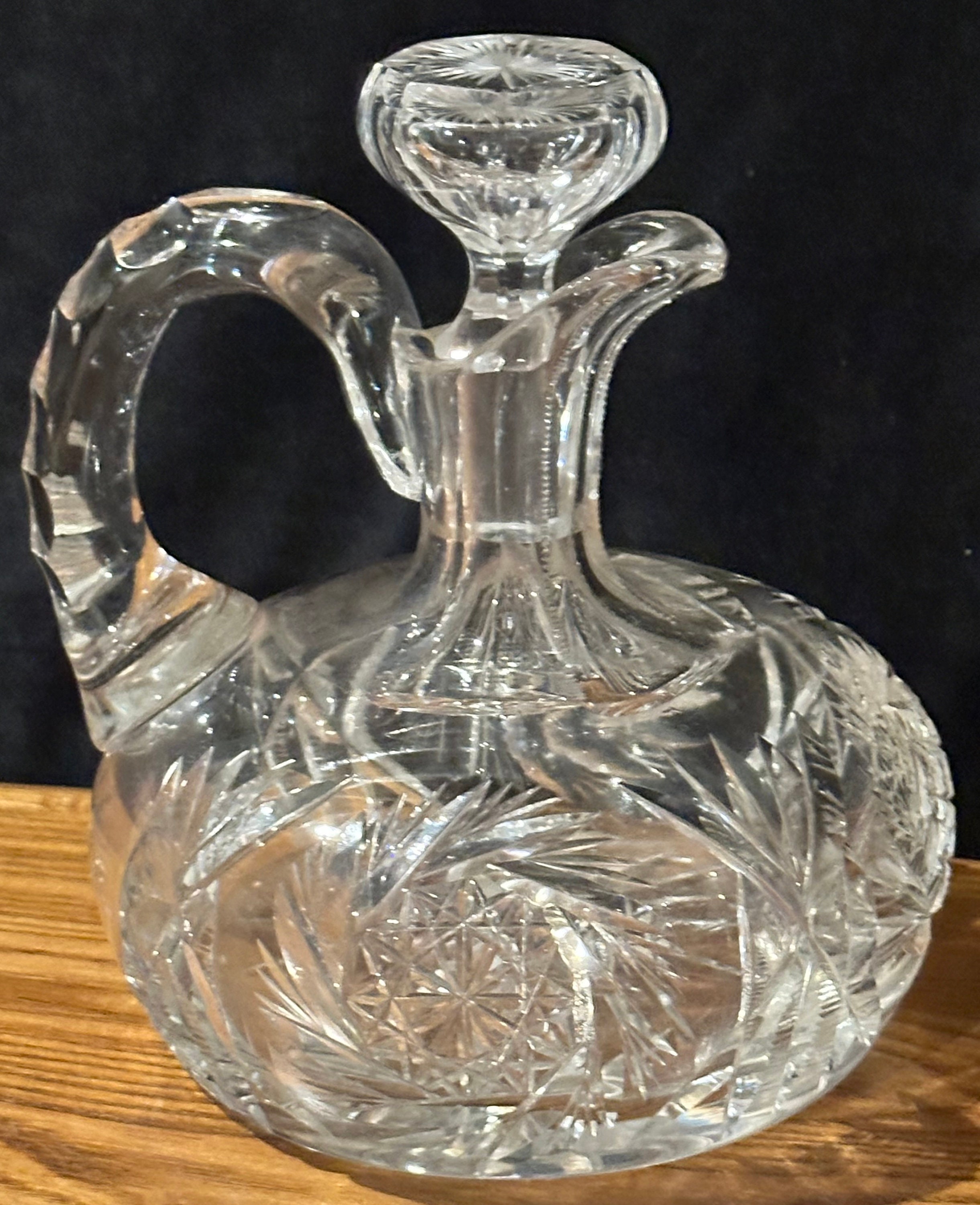 Antique 1880 / 1917 American Brilliant Cut Glass Cruet / Decanter - Etsy