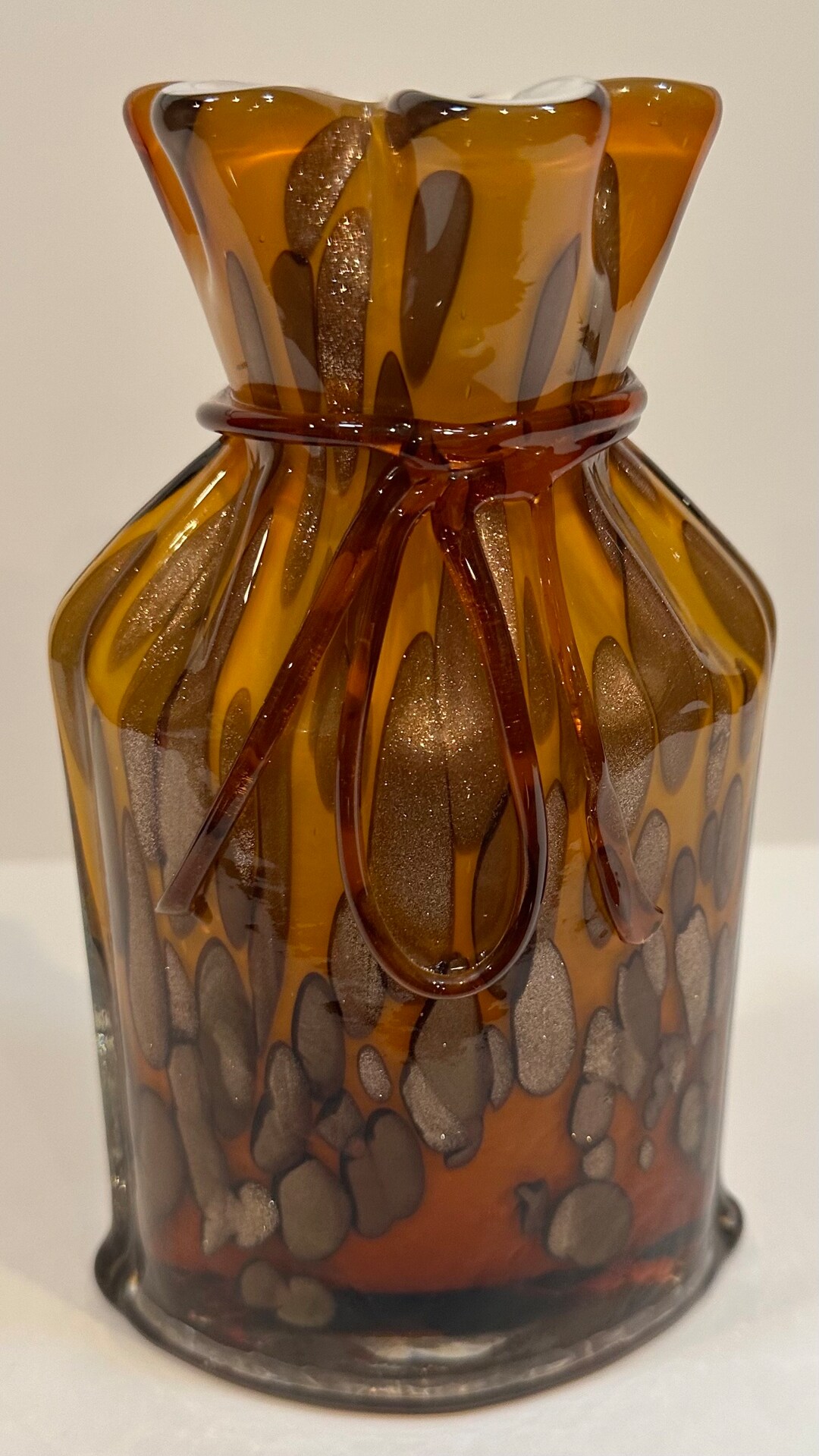 Vintage 1980s Murano Art Glass Coin Purse Vase - Etsy