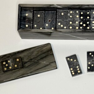 Rare and Special Mid Century Complete Marble Domino Set - Etsy