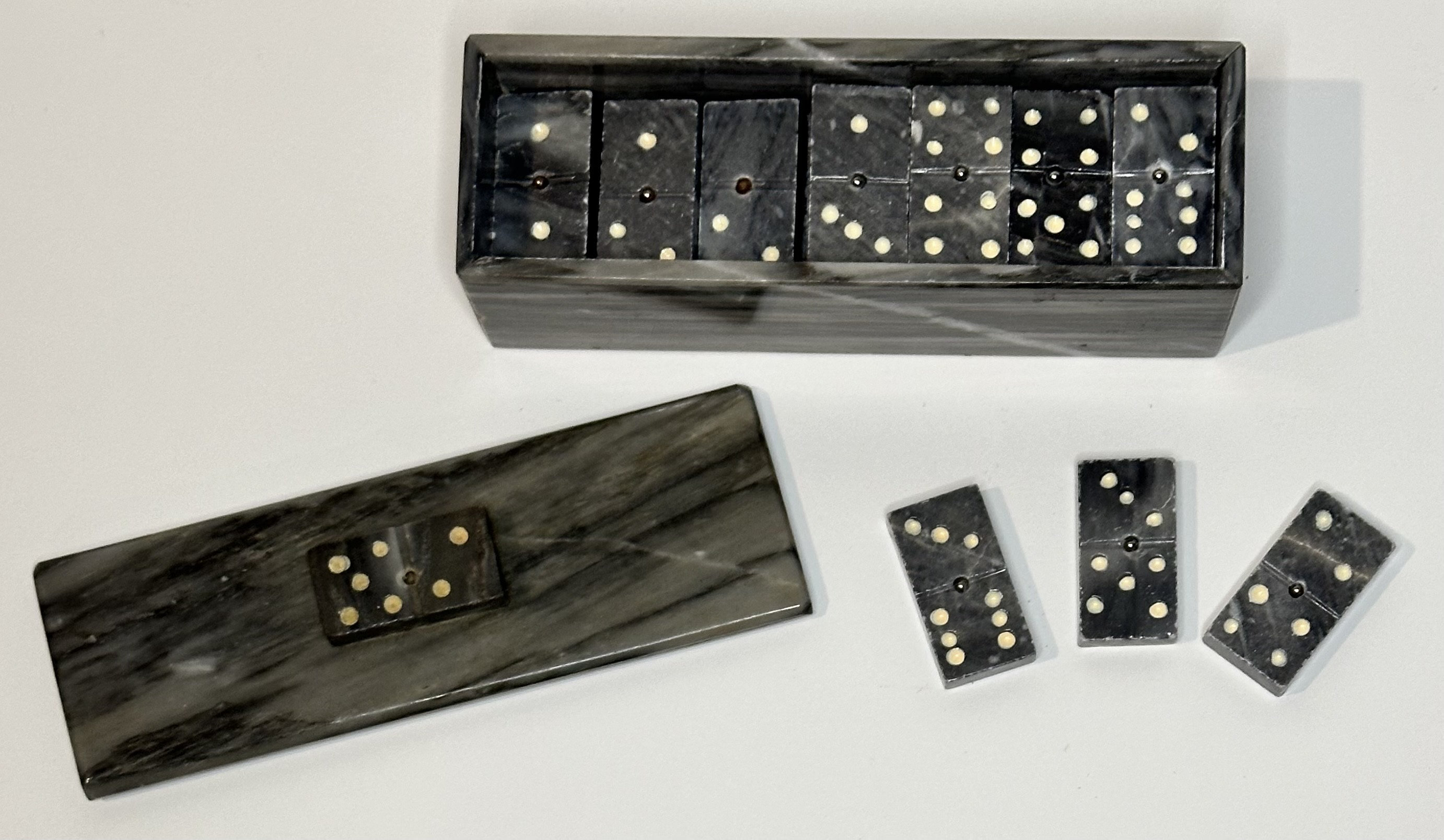 Rare and Special Mid Century Complete Marble Domino Set - Etsy