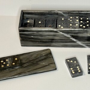 Rare and Special Mid Century Complete Marble Domino Set - Etsy