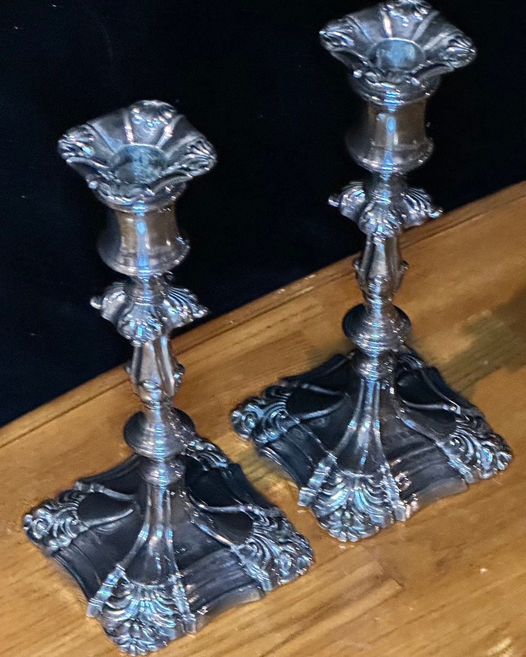 Victorian 1830 / 1892 Henry Wilkinson & Comp Silver Plated Candlestick ...