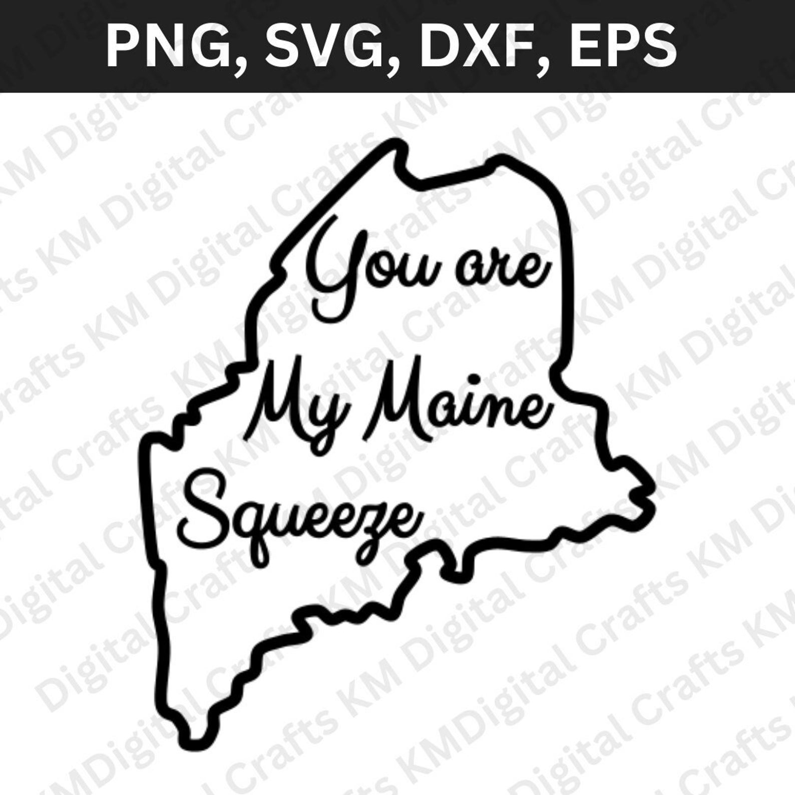 My Maine Squeeze Cut File for Cricut/silhouette to Make T-shirts, Mugs ...