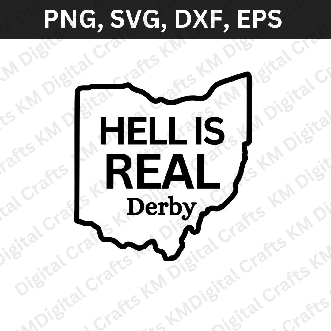 Hell is Real Derby Cut File for Cricut/silhouette for Making T-shirts ...