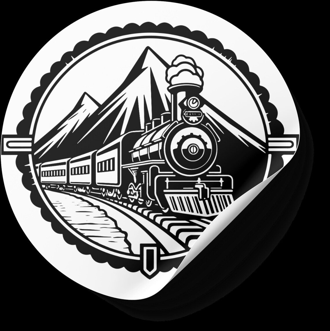 Train Svg, Steam Train Svg Files for Cricut, Mountain Train Svg, Retro ...