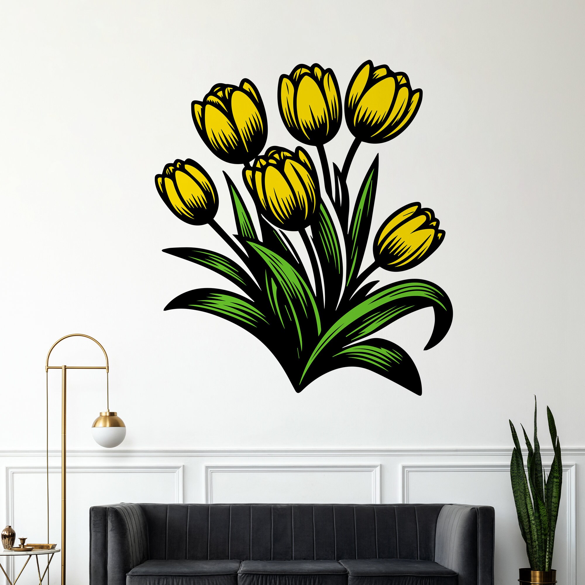 Tulip Svg, Spring Flower Svg, Spring Floral Svg, Flower Bouquet Svg ...