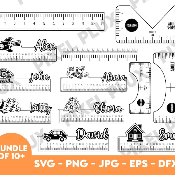 Shirt Ruler Svg - Etsy