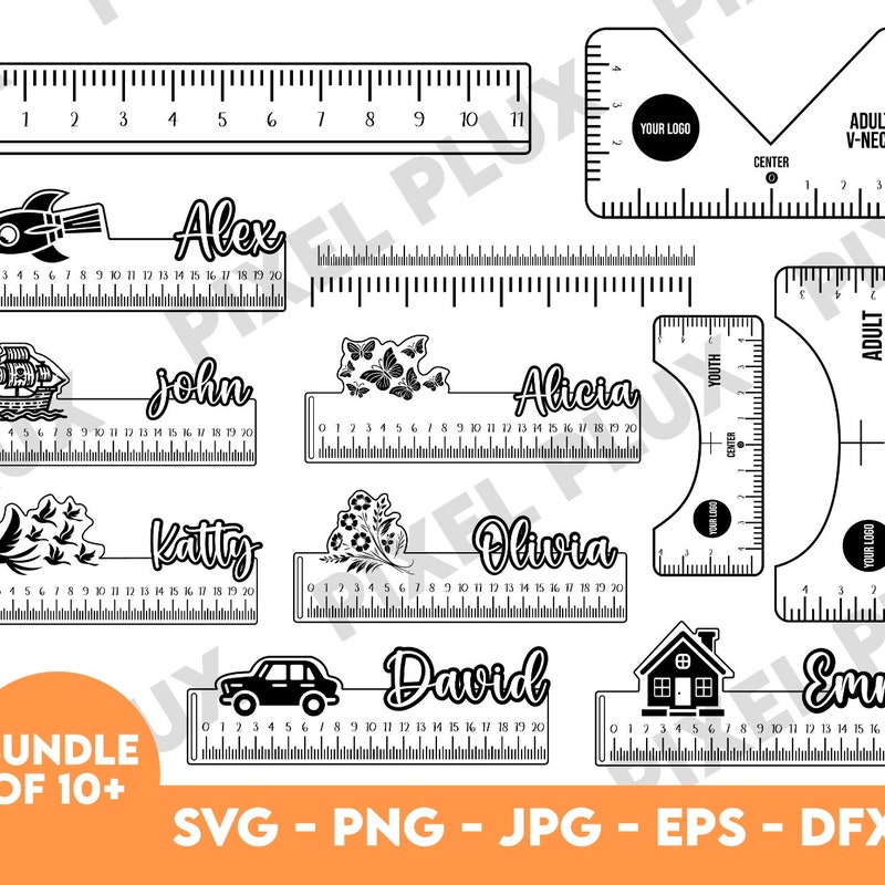 Shirt Ruler Svg - Etsy