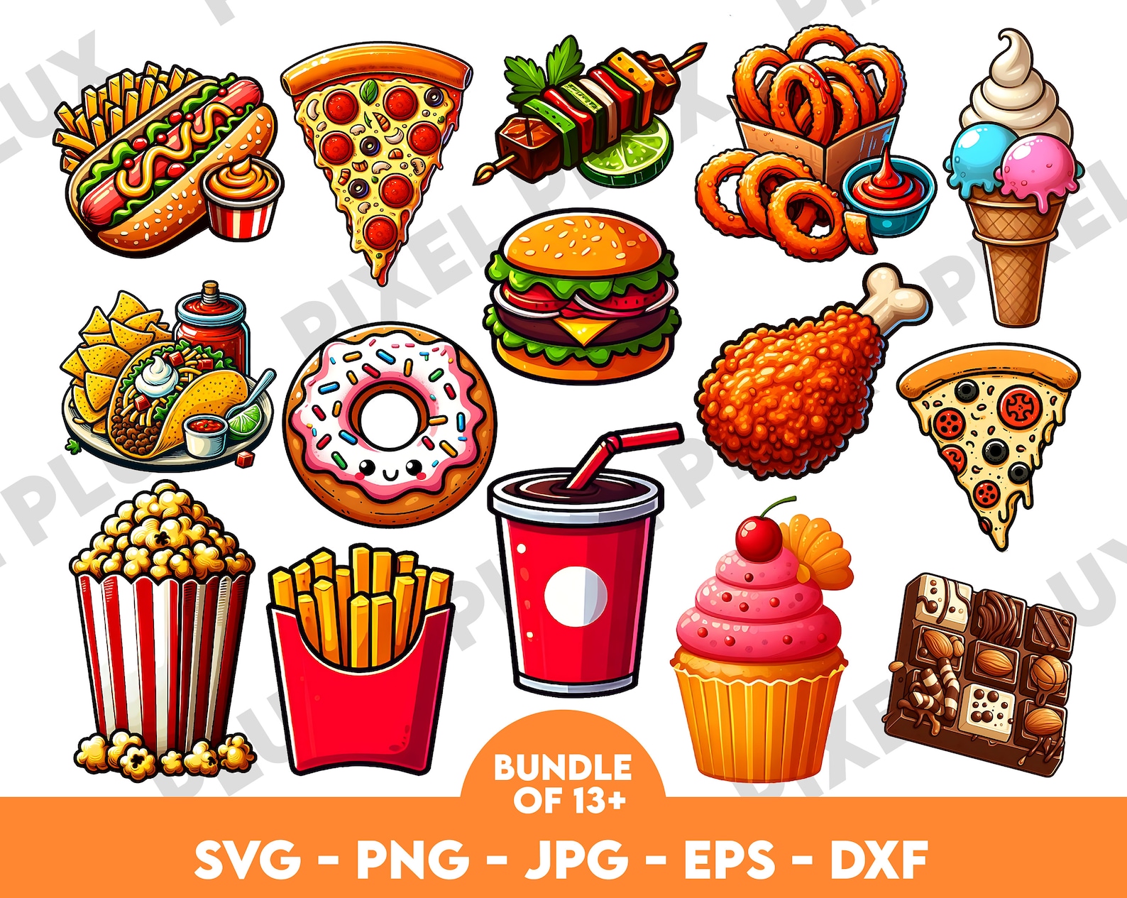 Food Svg, Fast Food Svg, Pizza Svg, Cupcake Svg, Lunch Svg, Dinner Svg ...
