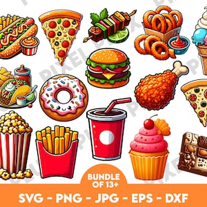 Food Svg, Fast Food Svg, Pizza Svg, Cupcake Svg, Lunch Svg, Dinner Svg ...