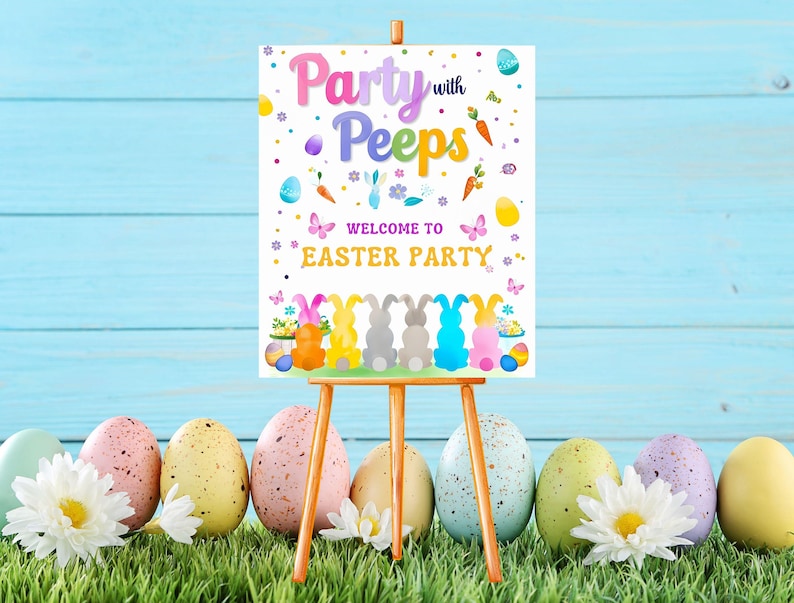 Editable Easter Egg Welcome Sign Template, Easter Egg Custom Sign ...