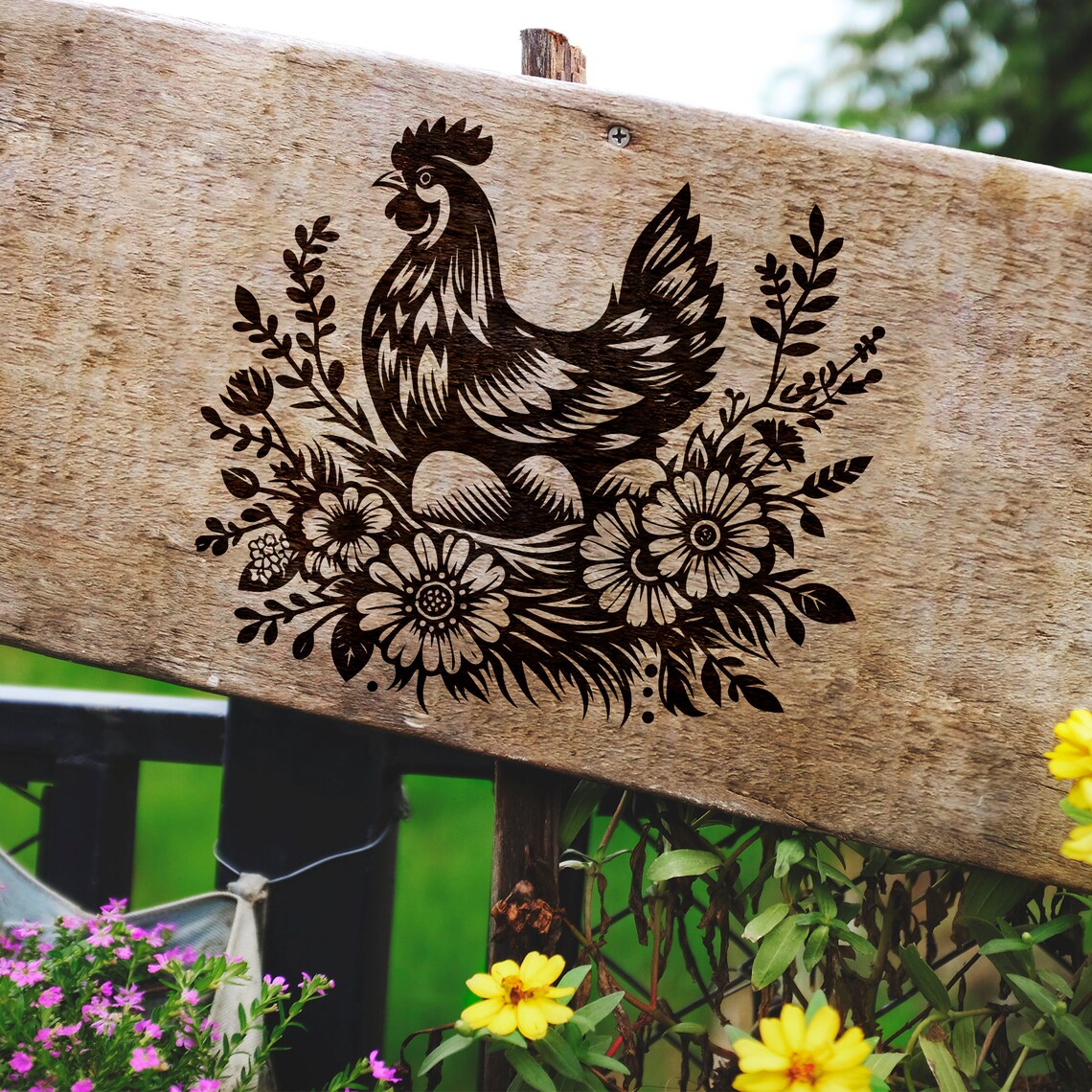 Chicken Svg Bundle, Hen Svg, Rooster Svg, Chicken Silhouette, Farm ...