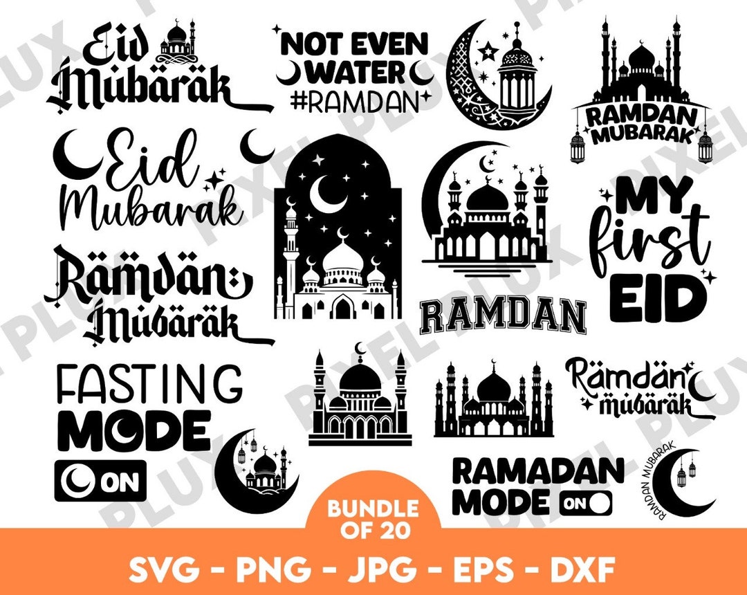 Happy Ramadan Svg, Ramadan Kareem Svg, Eid Mubarak Svg, Muslim Svgs ...