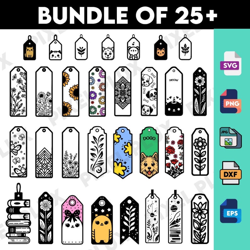 Bookmark Template SVG Bundle Tags SVG Bungle Bookmark Svg Gift Tags Svg ...