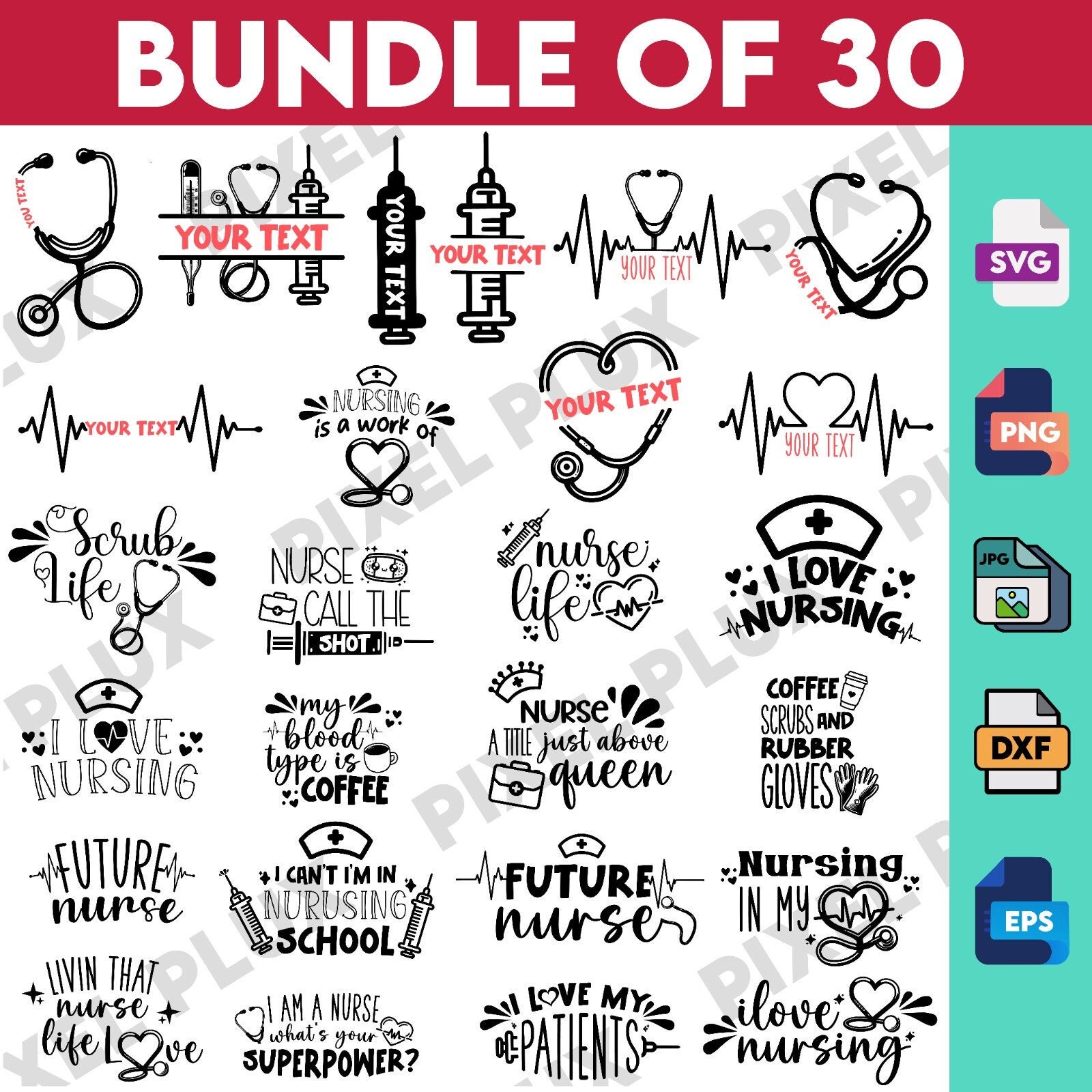 Nurse SVG Bundle Nurse Sayings Nurse Life Svg Doctor Svg Nurse - Etsy