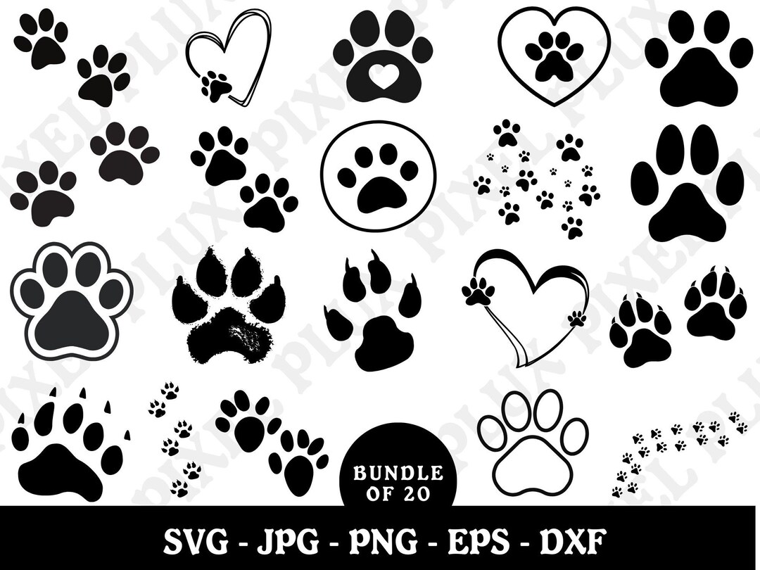 Paw Print Svg, Dog Paw SVG, Dog Svg, Paw Svg, Animal Paw Svg, Cat Paw ...