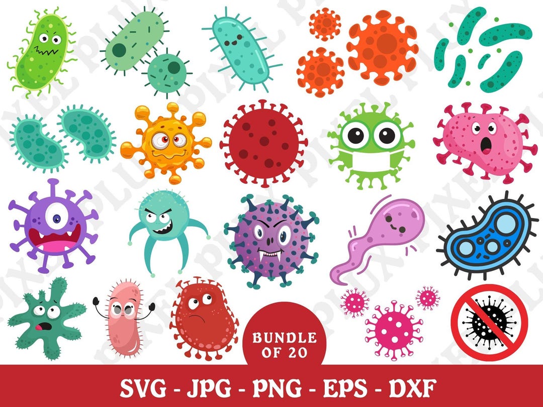 Bacteria Svg,bacteria SVG, Bacteria Clipart, Bacteria Vector, Bacteria ...