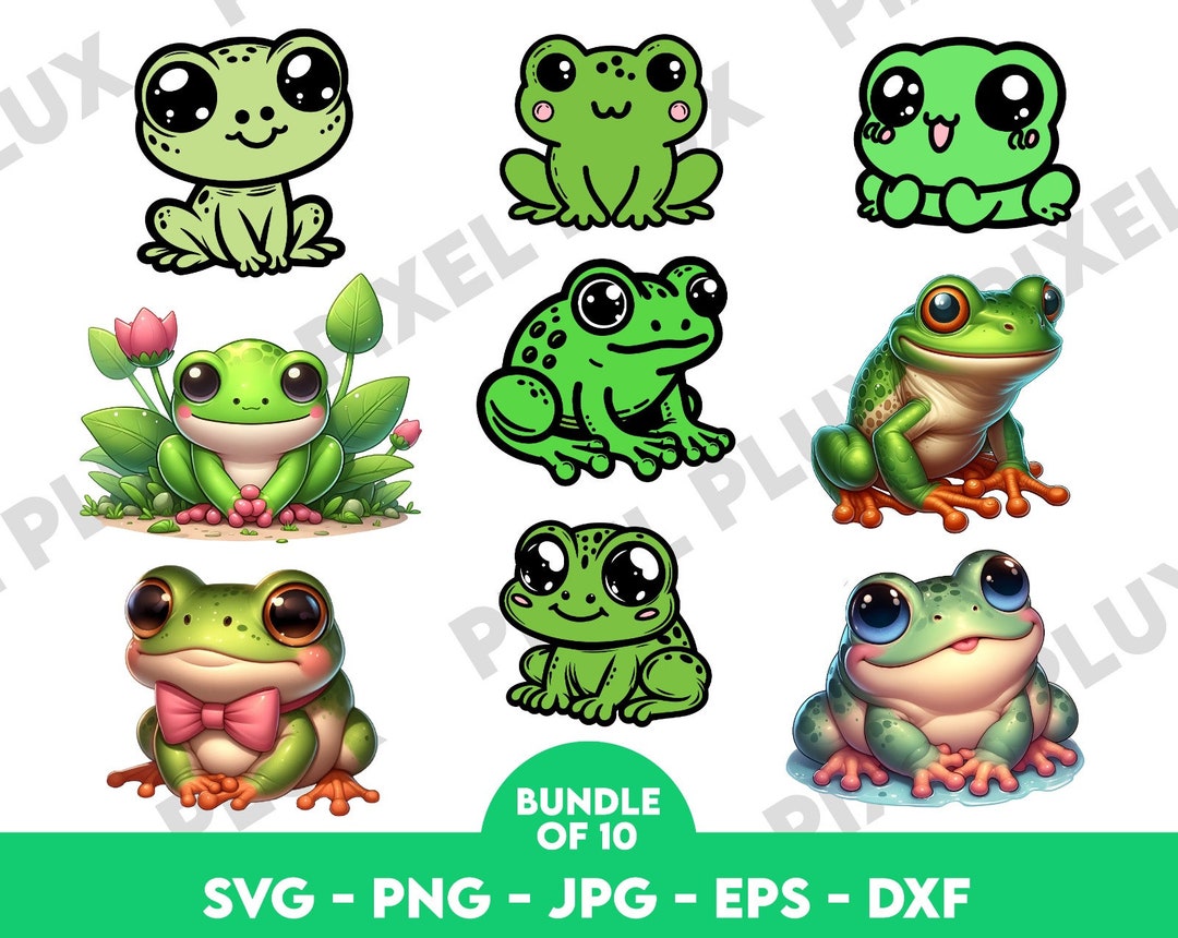 Cute Frog Svg, Funny Frog Svg, Frog Cut Files, Cartoon Frog Svg, Frog ...