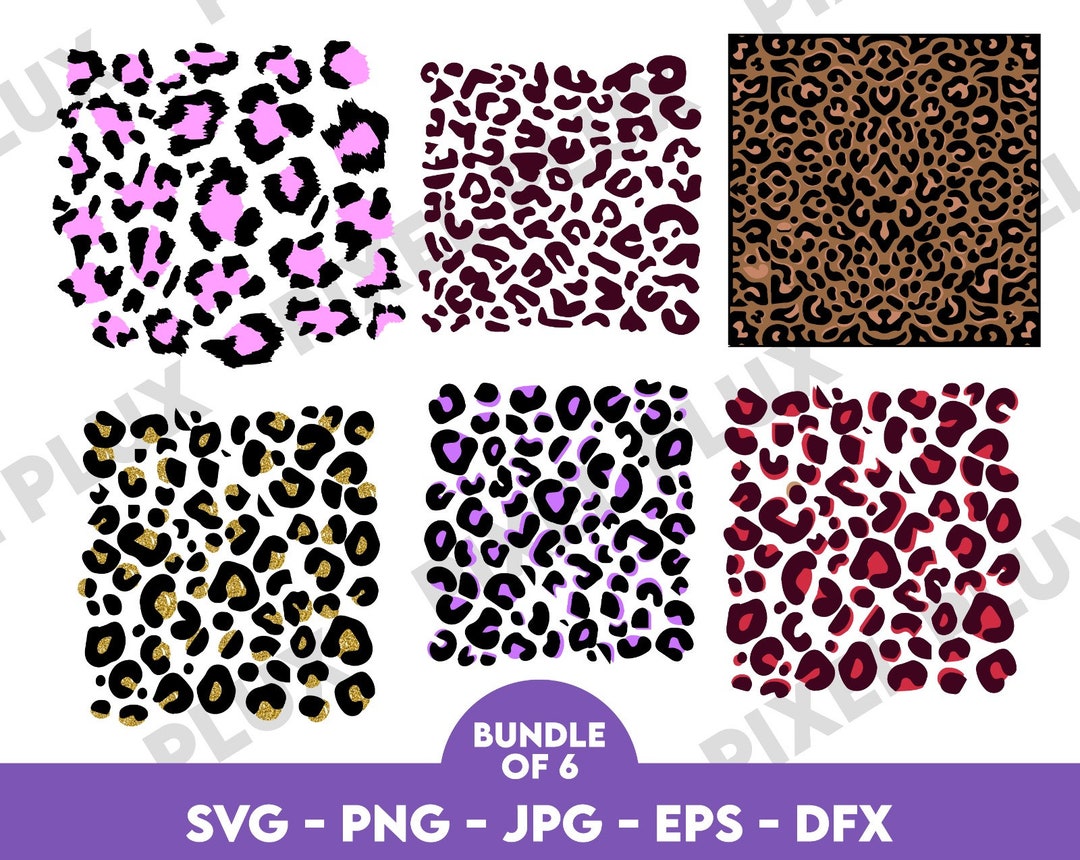 Leopard Print SVG, Cheetah Print Svg, Animal Print Svg, Layered Leopard ...