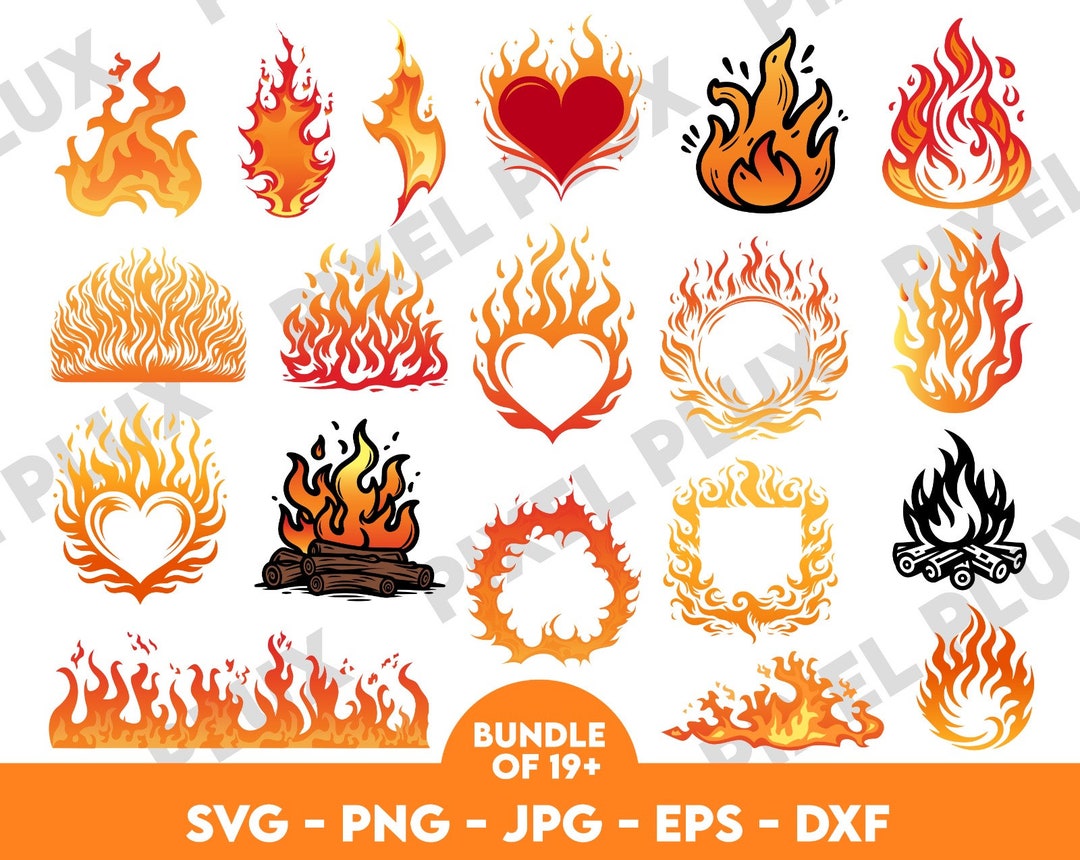 Flames Svg, Fire Flames Svg, Frames Svg, Fire Svg, Campfire Svg, Frames ...