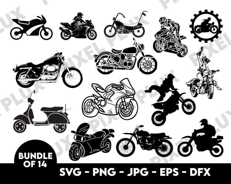 Best Motorcycle SVG Bundle Premium Motor Bike SVG Monster Bike Svg ...
