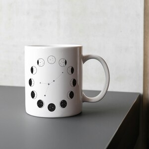 Moon Phases SVG Bundle Moon Cliparts Lunar Phases SVG Moon Phase Cut ...