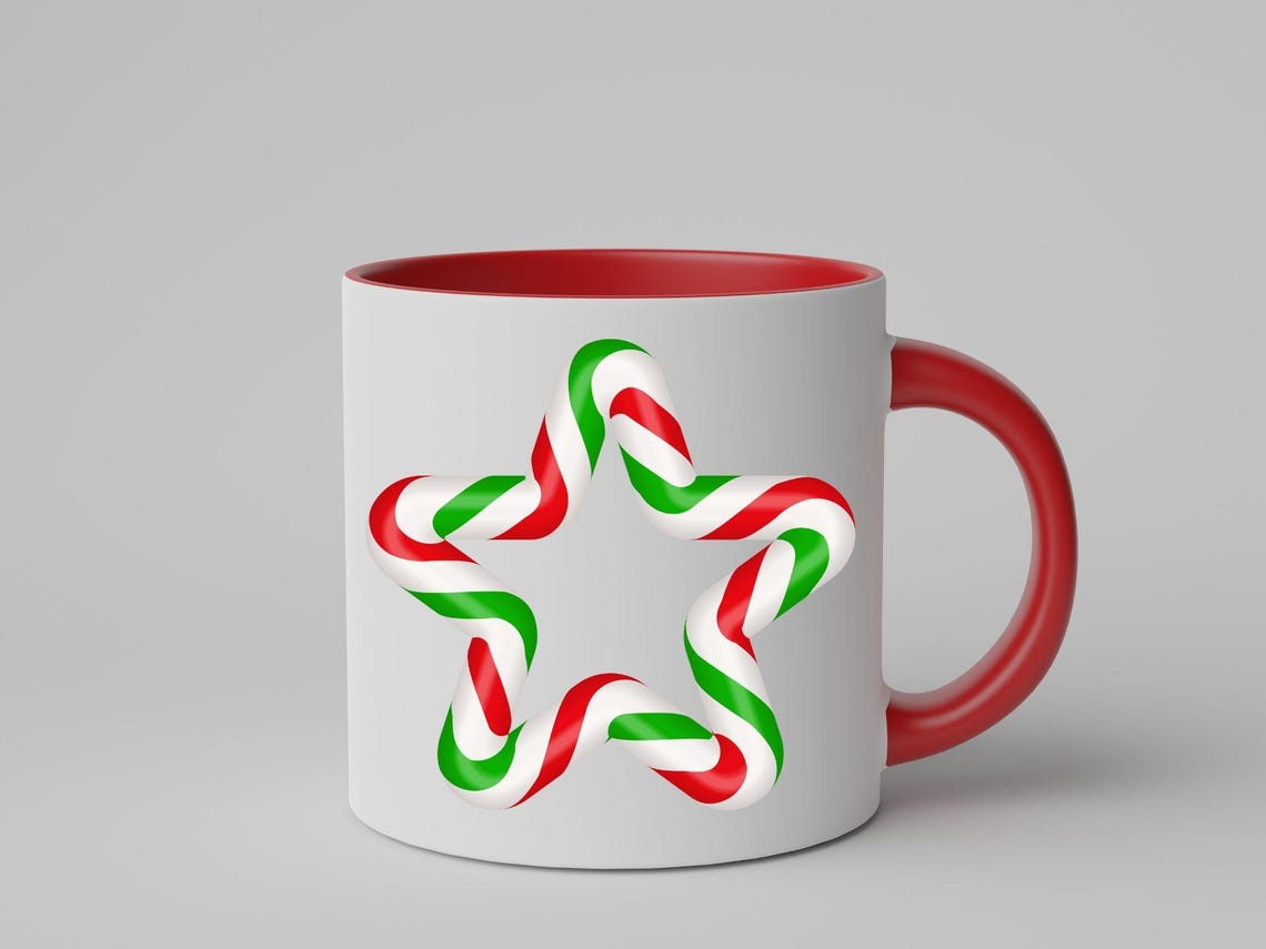 Candy Cane Clipart: Christmas Peppermint SVG, PNG, EPS (digital Files ...