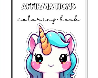 Female Positive Affirmation Coloring Book - Etsy