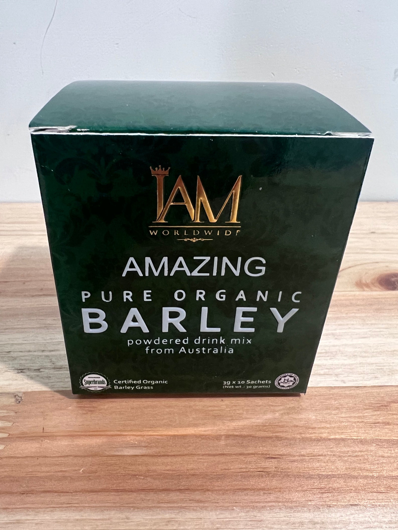 IAM Worldwide Amazing Barley 10 Sachet Powdered Juice Boost Energy Pure ...