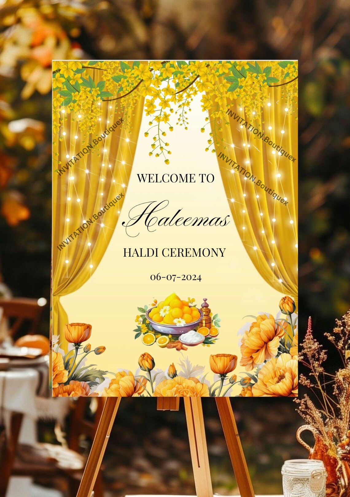 Personalised Haldi/dholki Welcome Sign Printable Mayoon,dholki, Haldi ...