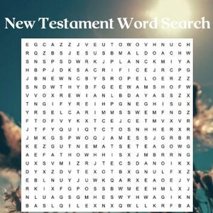 New Testament Word Search- Bible Activity, Kids - Etsy