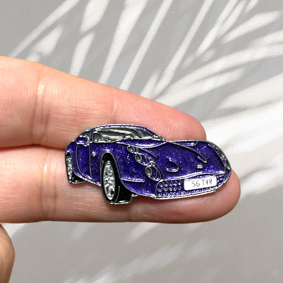 Purple TVR Tuscan Speed Six Car Lapel Pin Badge TVR Car - Etsy
