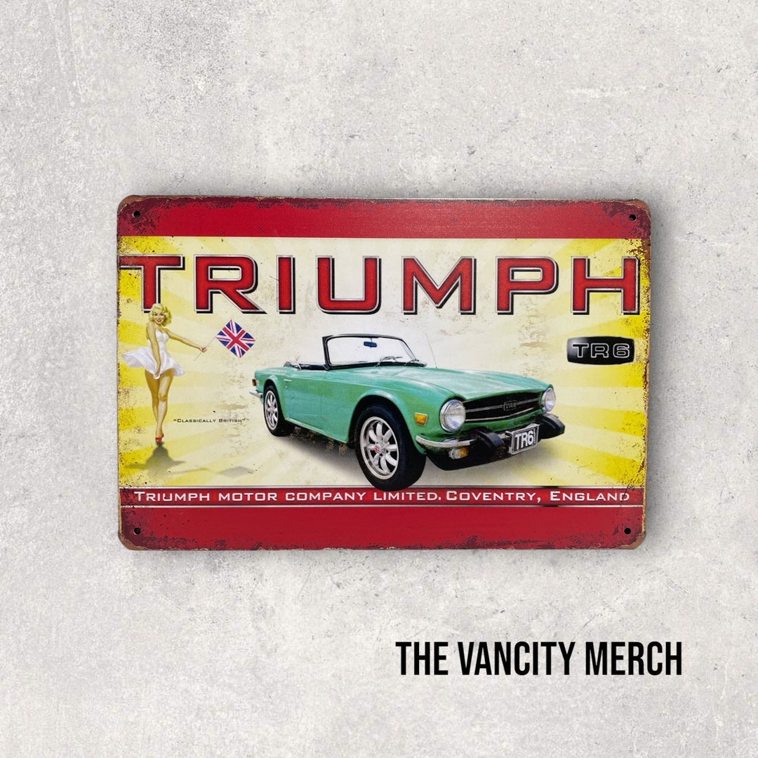 Classic Car Tin Signs With Rusted Effect Metal Sign for Bar - Etsy