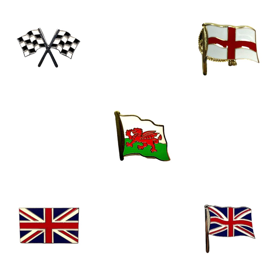 Enamel Flag Lapel Pins: UK, Welsh, English, Racing Flags - Etsy