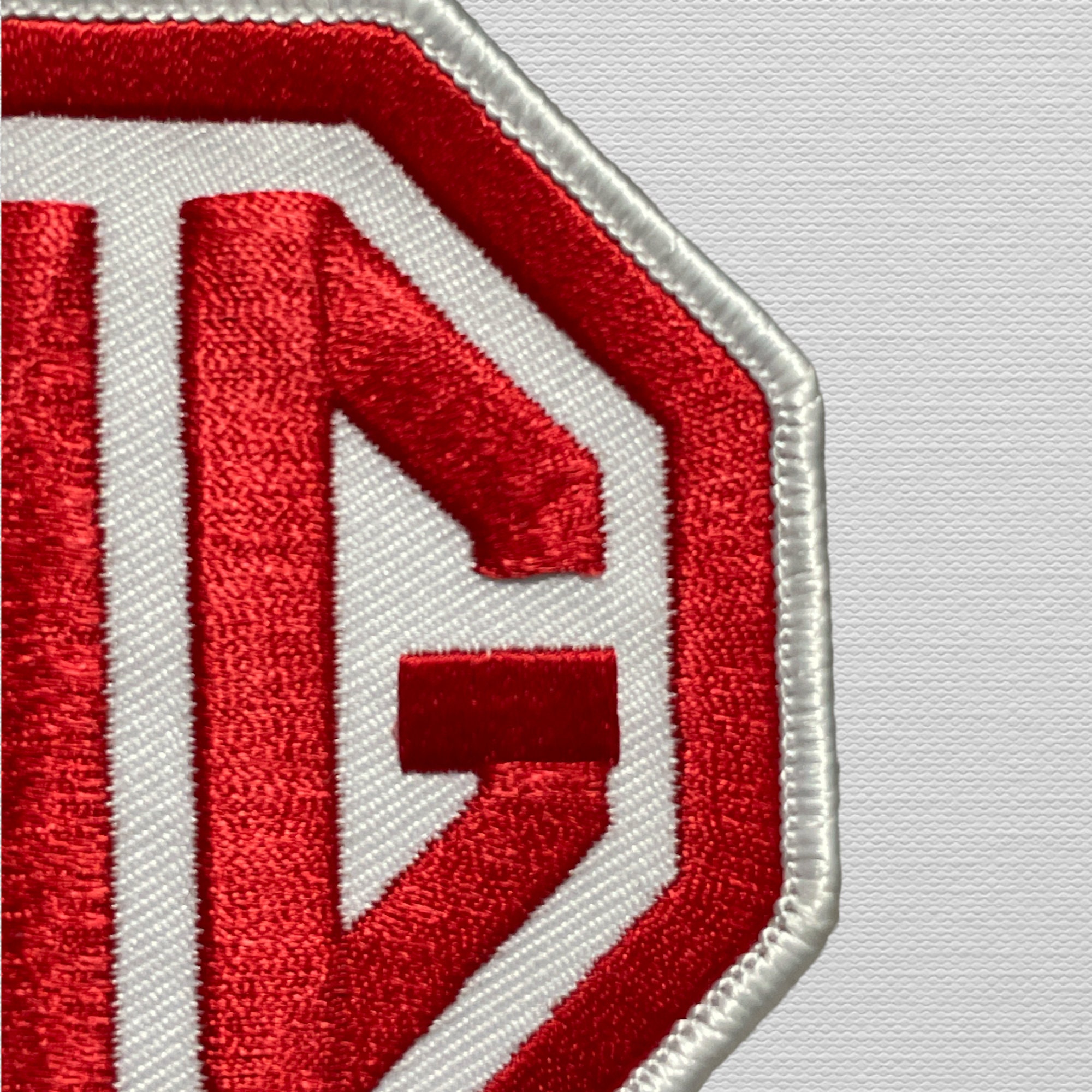 MG Octagon Embroidered Sew-on Patch Badge, Mg 3 Sew-on Patch, Mg Red ...