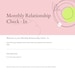 Printable Relationship Check-in Worksheet Set for Monthly or Weekly ...