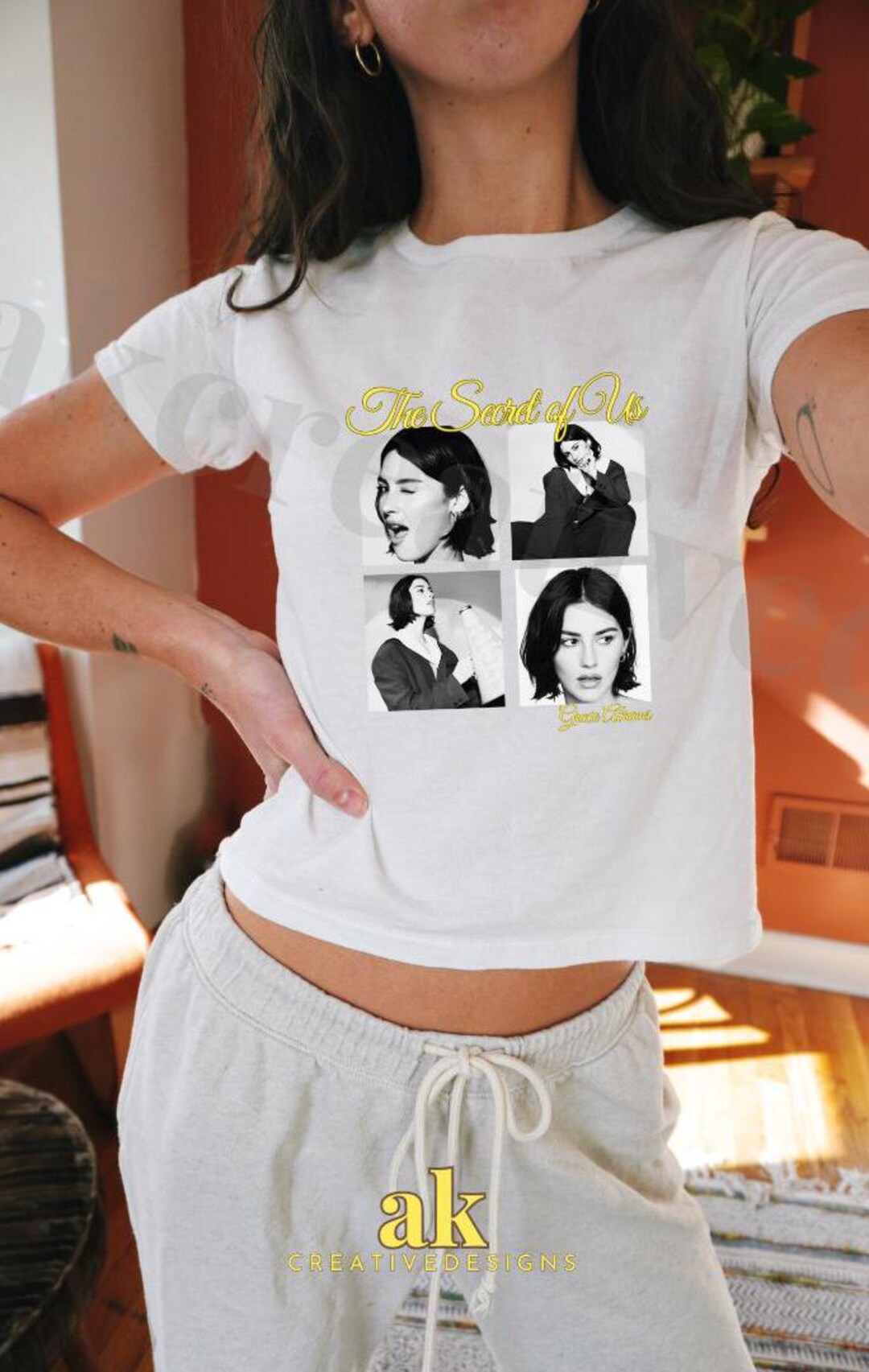 The Secret of Us Gracie Abrams Inspired Baby Tee, Youth T-shirt, Summer ...